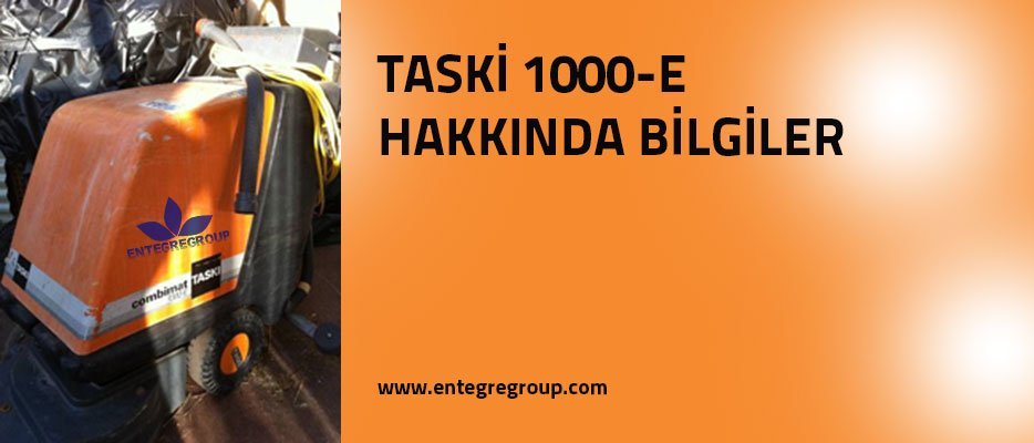 Temizlik makinası Taski 1000-E kullanımı